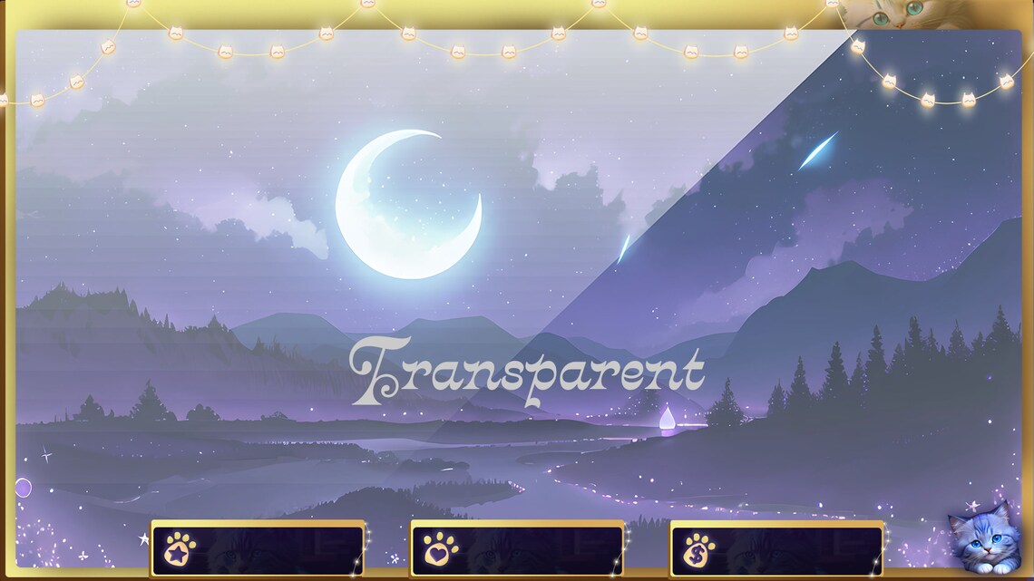 Enchanting and Cozy Kitty Stream Package Animated Twitch - Etsy