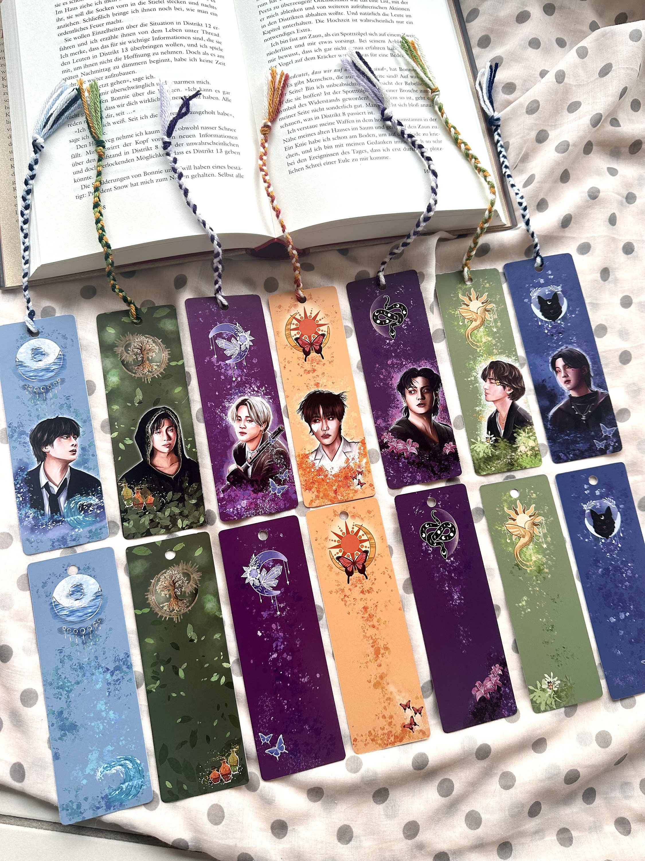 BTS Bookmarks RM Jin Suga J-hope Jimin Taehyung Jungkook - Etsy