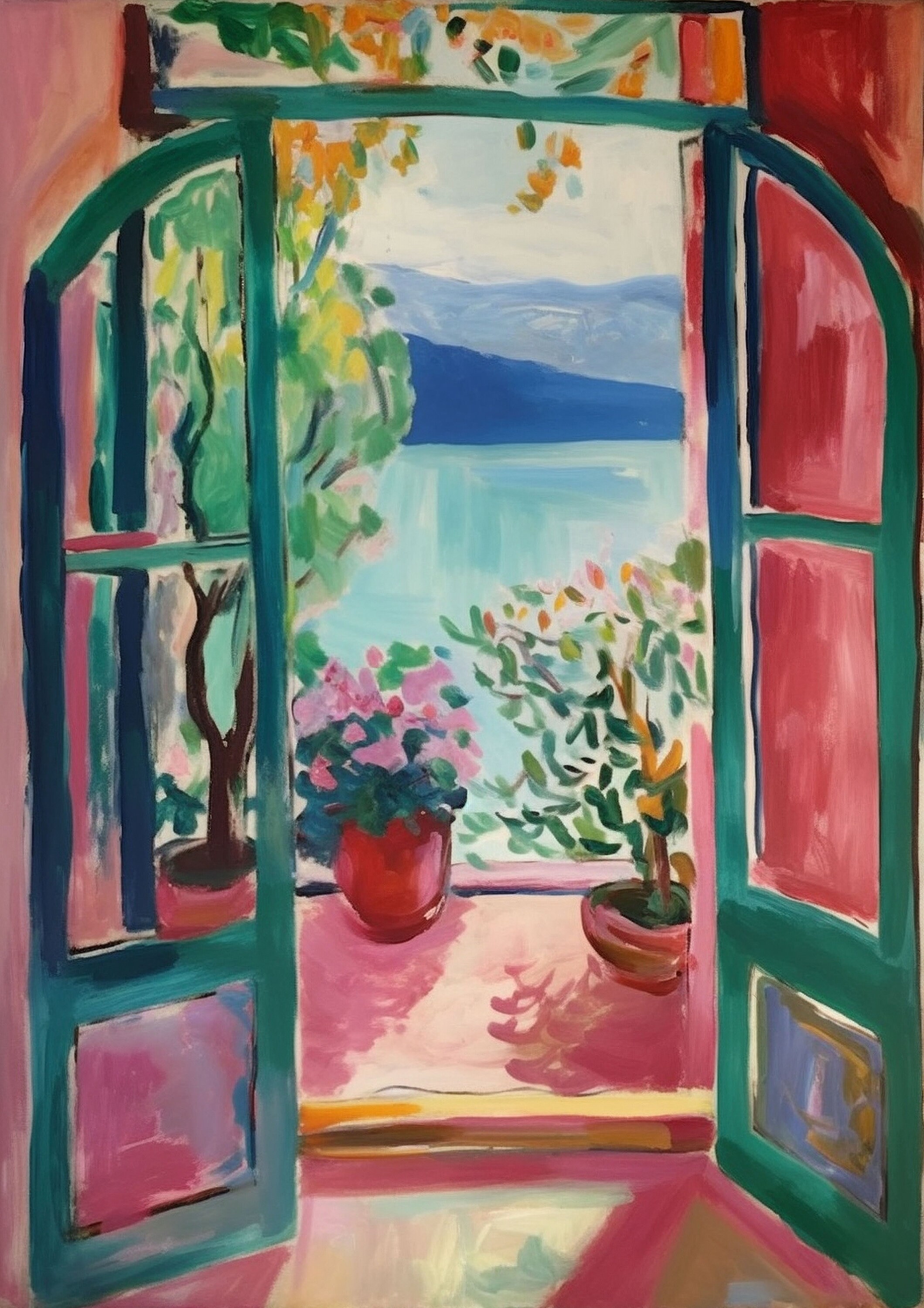 Matisse Posters Matisse Open Window Lake View Art Print - Etsy
