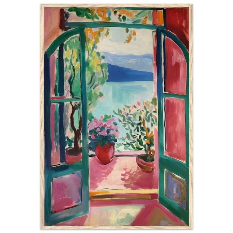 Matisse Posters | Matisse Open Window | Lake View Art Print | Fauvist ...