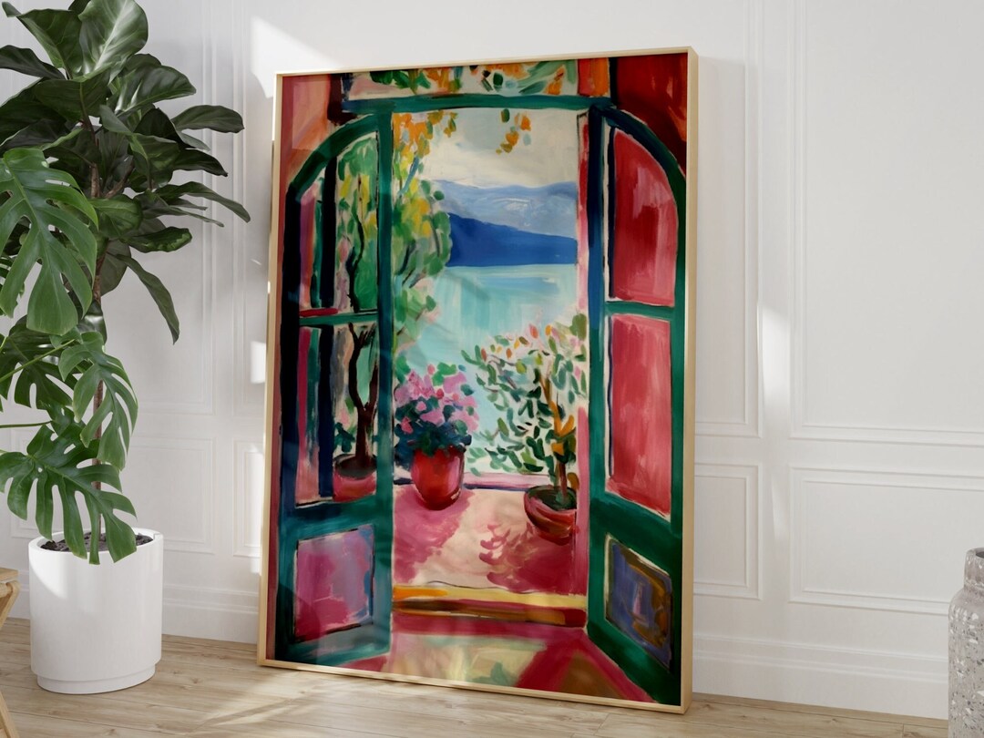Matisse Posters Matisse Open Window Lake View Art Print Fauvist Posters ...