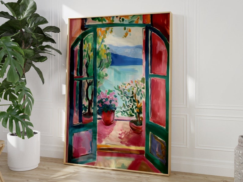 Matisse Posters Matisse Open Window Lake View Art Print Fauvist Posters ...