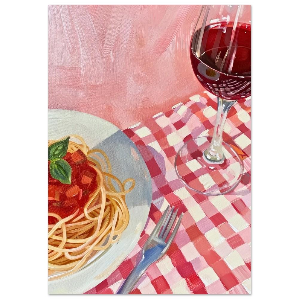 Spaghetti Poster Pasta Wall Art Kitchen Posters Italian Food Art Print ...