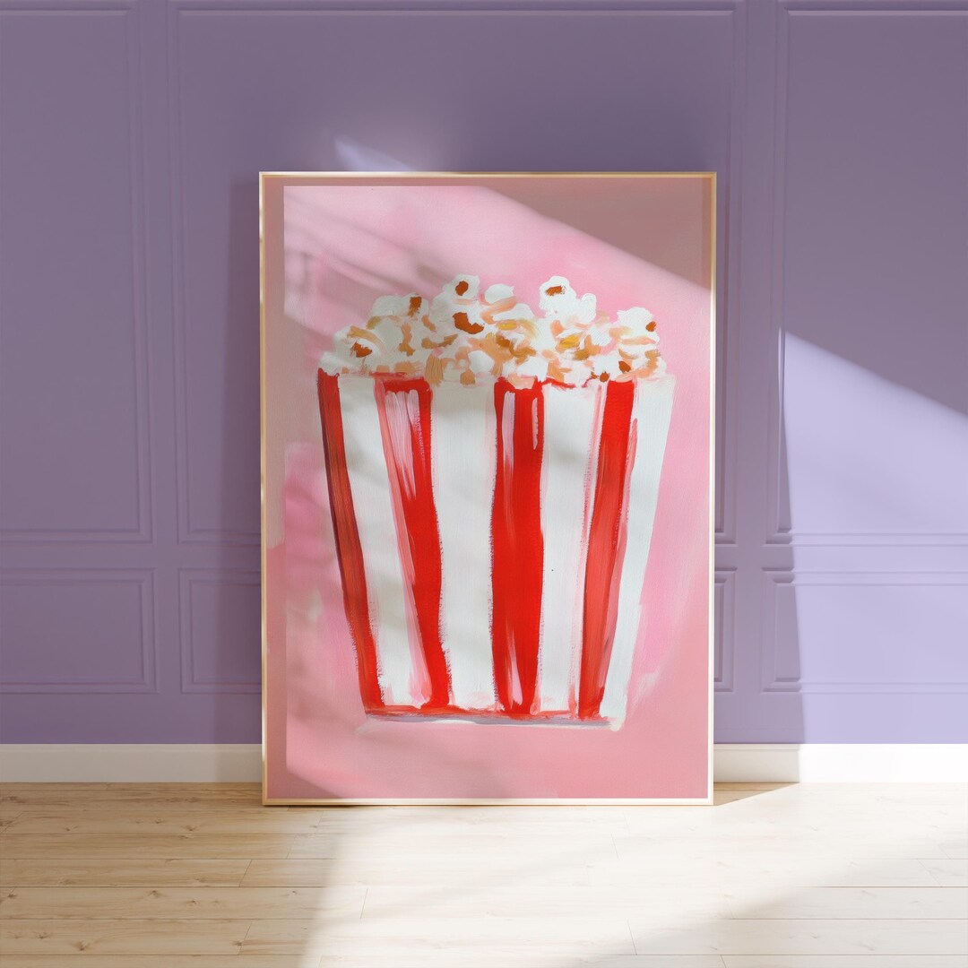 Pink Preppy Dopamine Decor | Popcorn Poster | Fun & Modern Vibrant Wall ...
