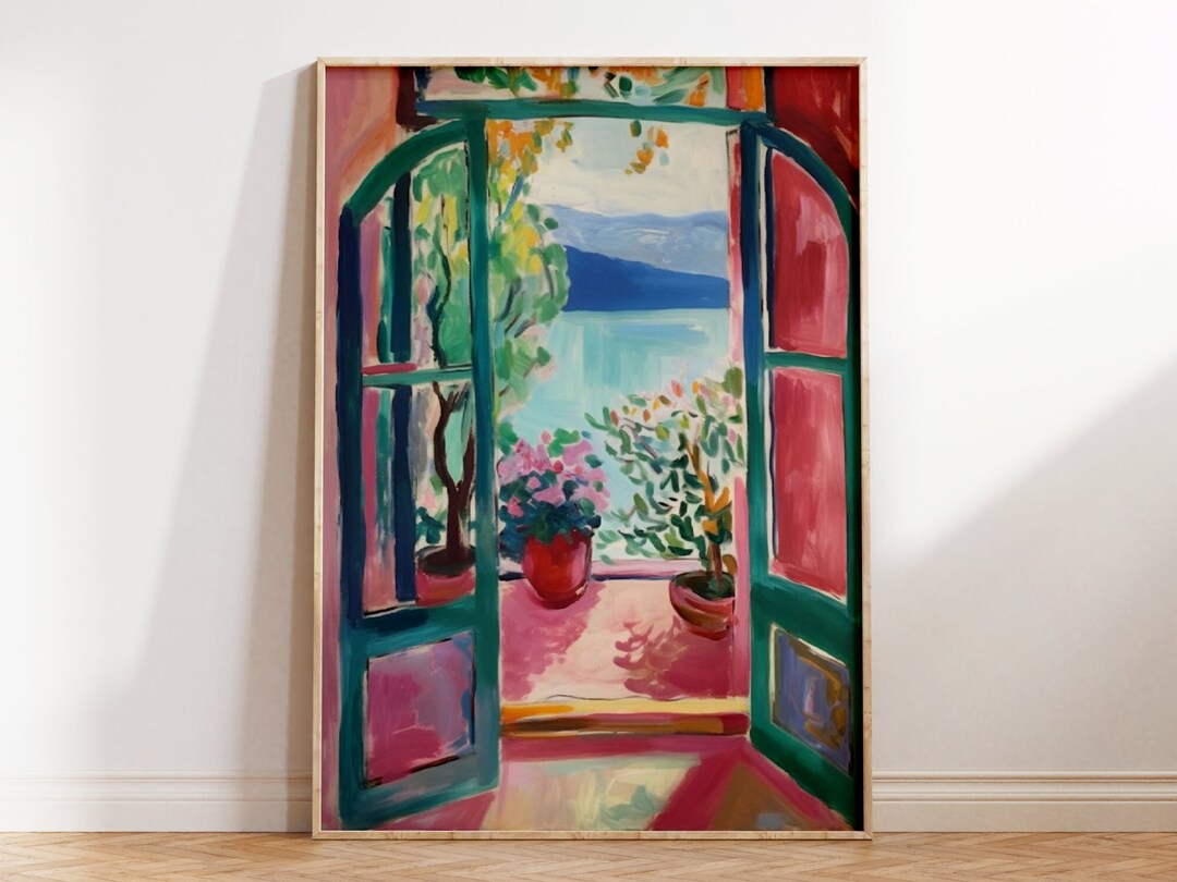 Matisse Posters | Matisse Open Window | Lake View Art Print | Fauvist ...