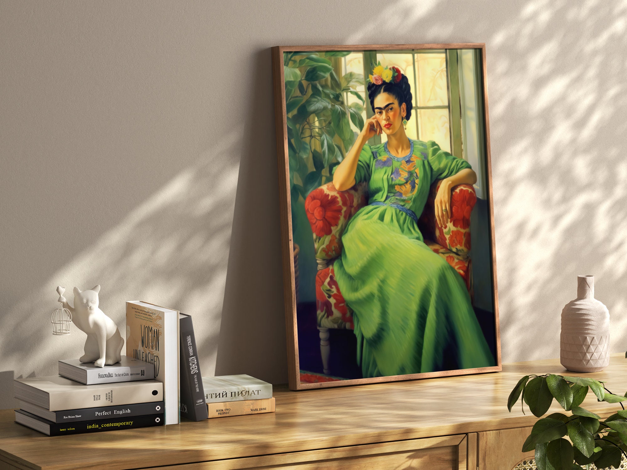 Frida Kahlo Poster Frida Kahlo Art Print Frida Kahlo Portrait Gift for ...