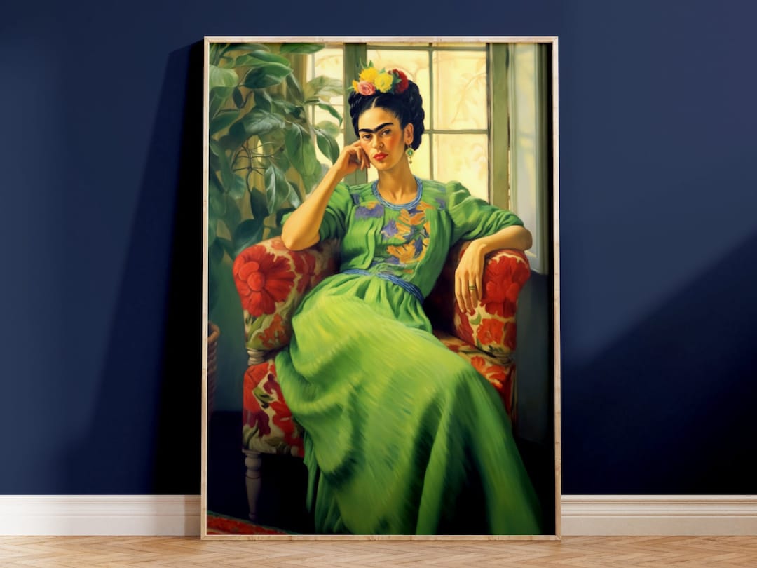 Frida Kahlo Poster | Frida Kahlo Art Print | Frida Kahlo Portrait ...