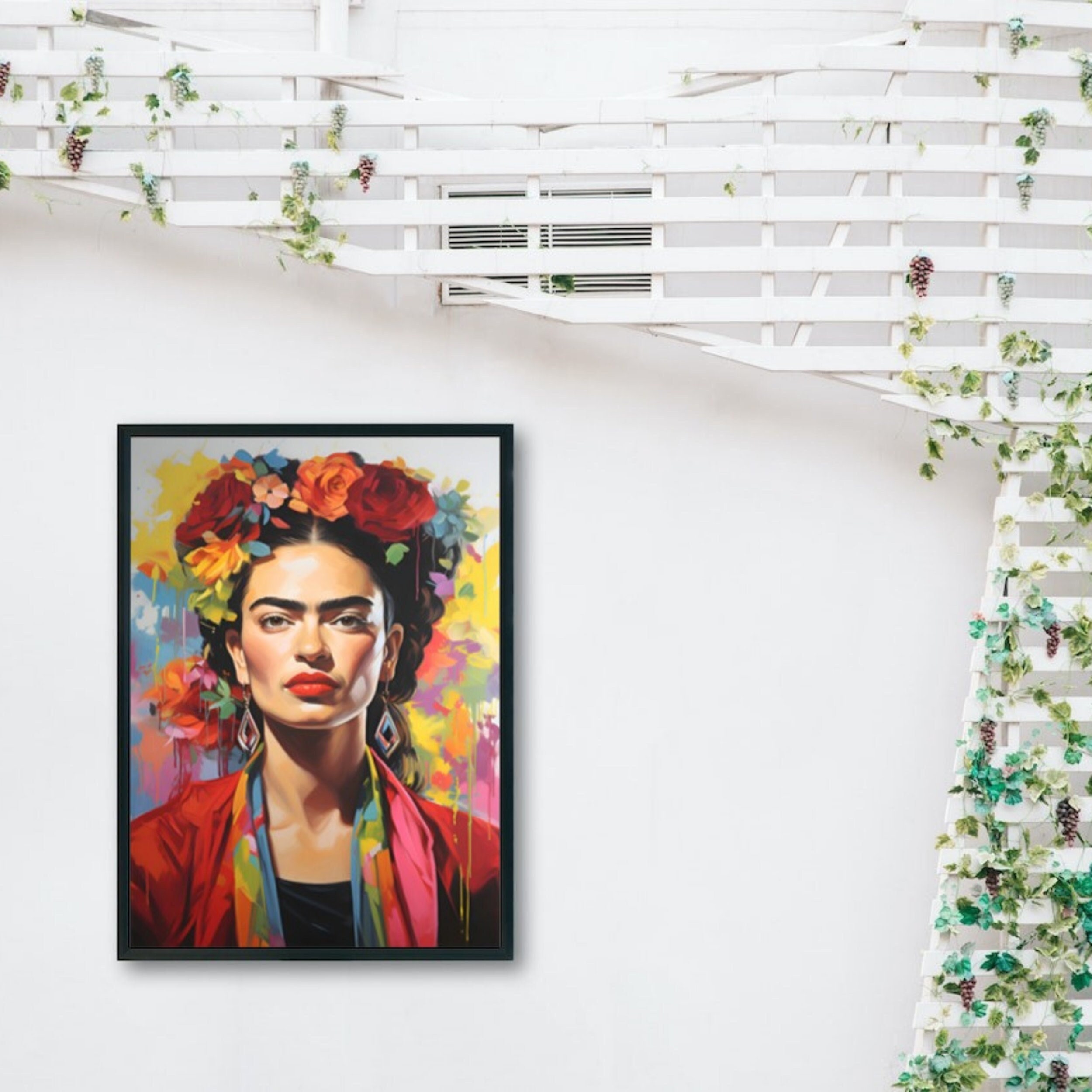 Frida Kahlo Poster Wall Art Frida Kahlo Portrait Frida Kahlo individuelles Geschenk ...