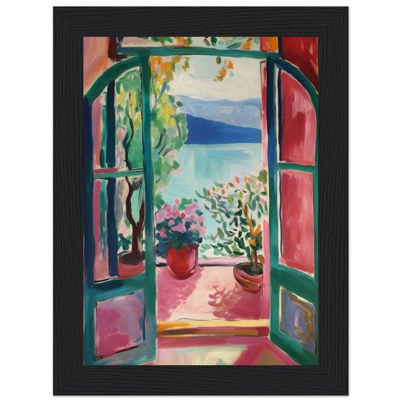 Matisse Posters | Matisse Open Window | Lake View Art Print | Fauvist ...