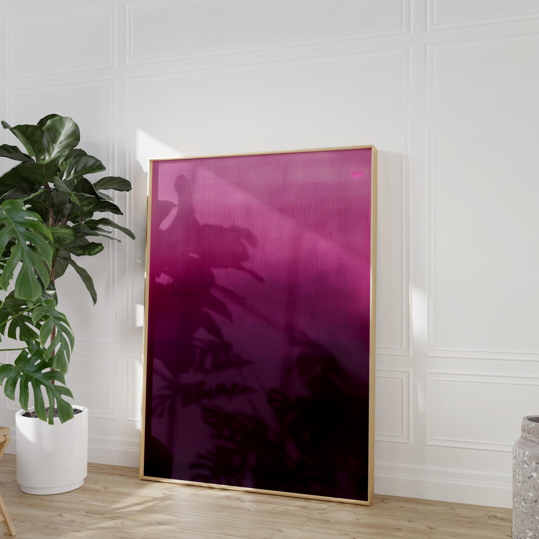 Mauve Dreamy Gradient Art Print | Abstract Purple Poster | Modern ...