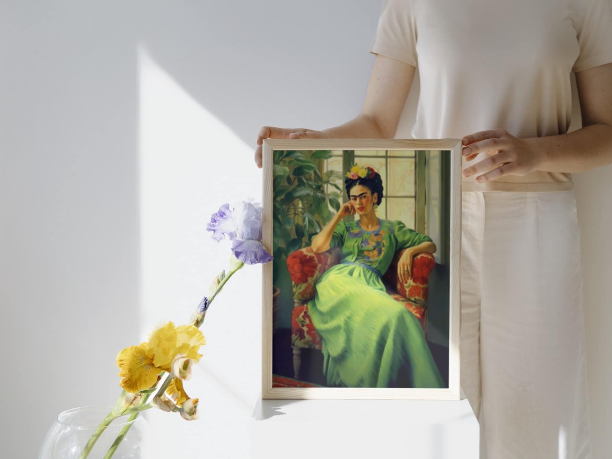 Frida Kahlo Poster Frida Kahlo Art Print Frida Kahlo Portrait Gift for ...