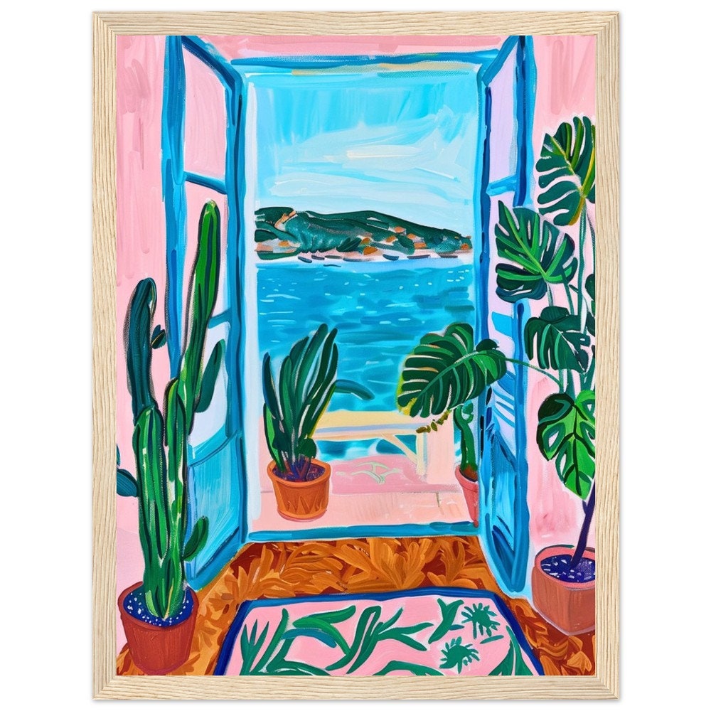 Matisse Open Window Art Print Matisse Inspired Poster Colorful Art ...