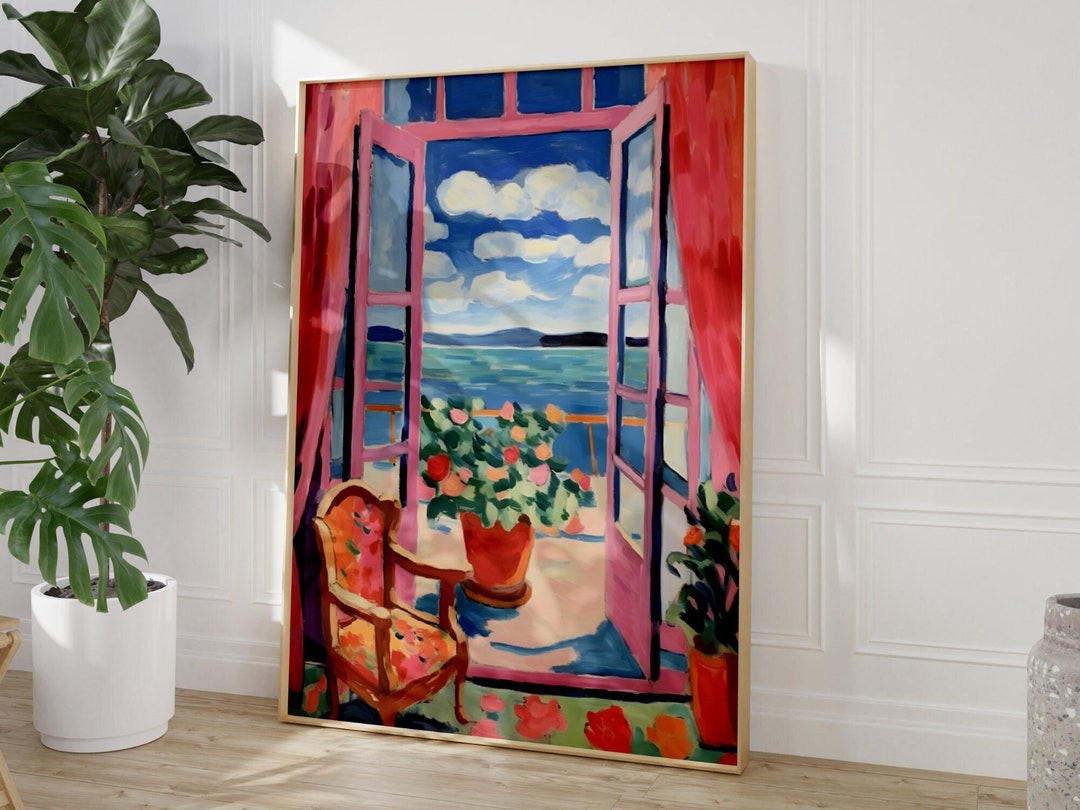 Matisse Open Window Matisse Posters Matisse Inspired Mediterranean Art ...