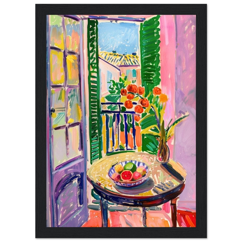 Matisse Open Window Matisse Inspired Mediterranean Art Print Modern ...