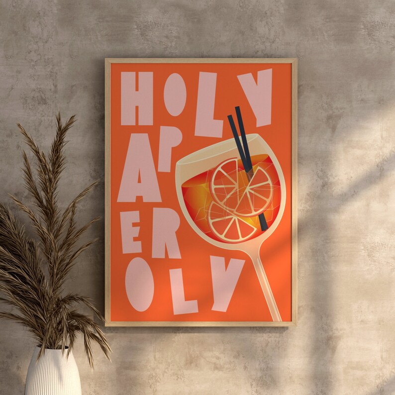 Aperol Spritz Poster | Poster Aperol | Cocktail Print | With or Without ...