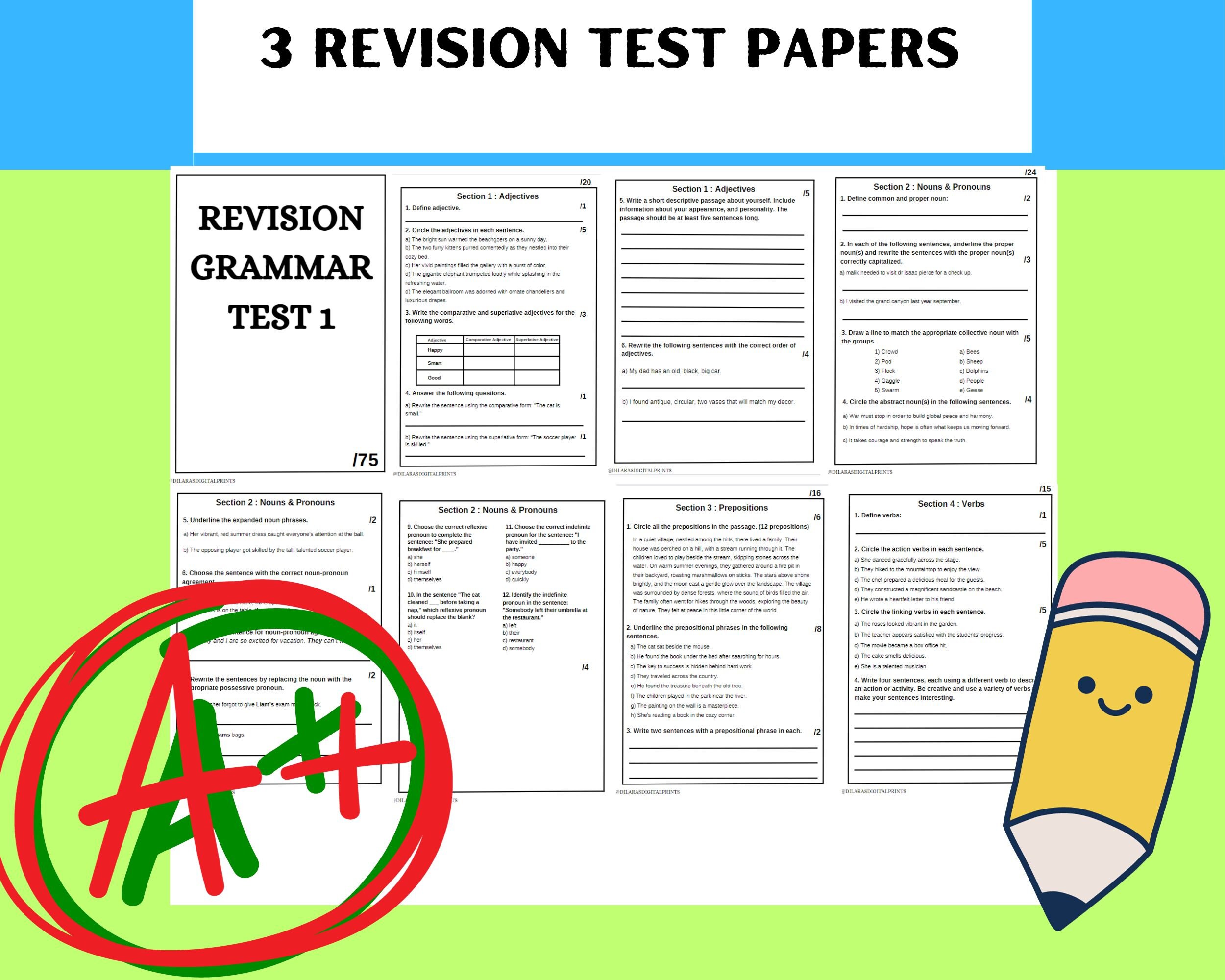 Ultimate Grammar Bundle Pack : Volume 1, 2, & 3 - Etsy