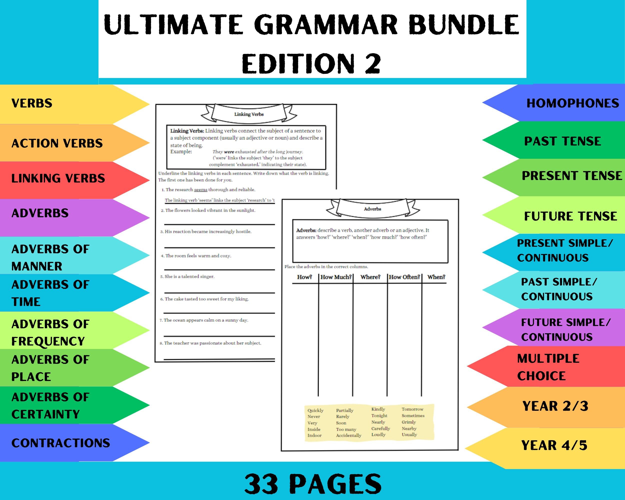 Ultimate Grammar Bundle Pack : Volume 1, 2, & 3 - Etsy