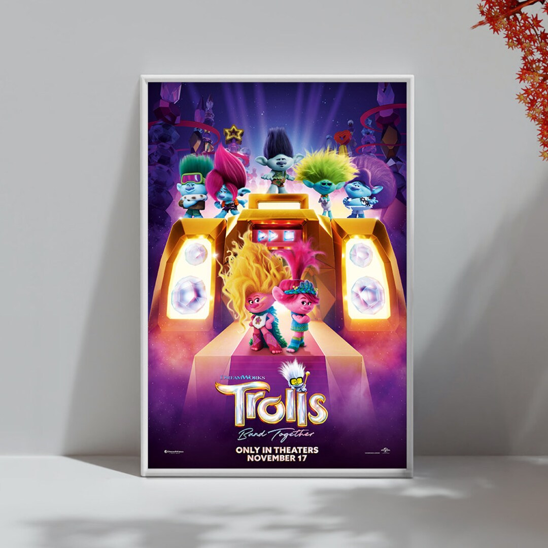 Trolls Band Together Movie Poster Poster Gift-limited Edition - Etsy Canada