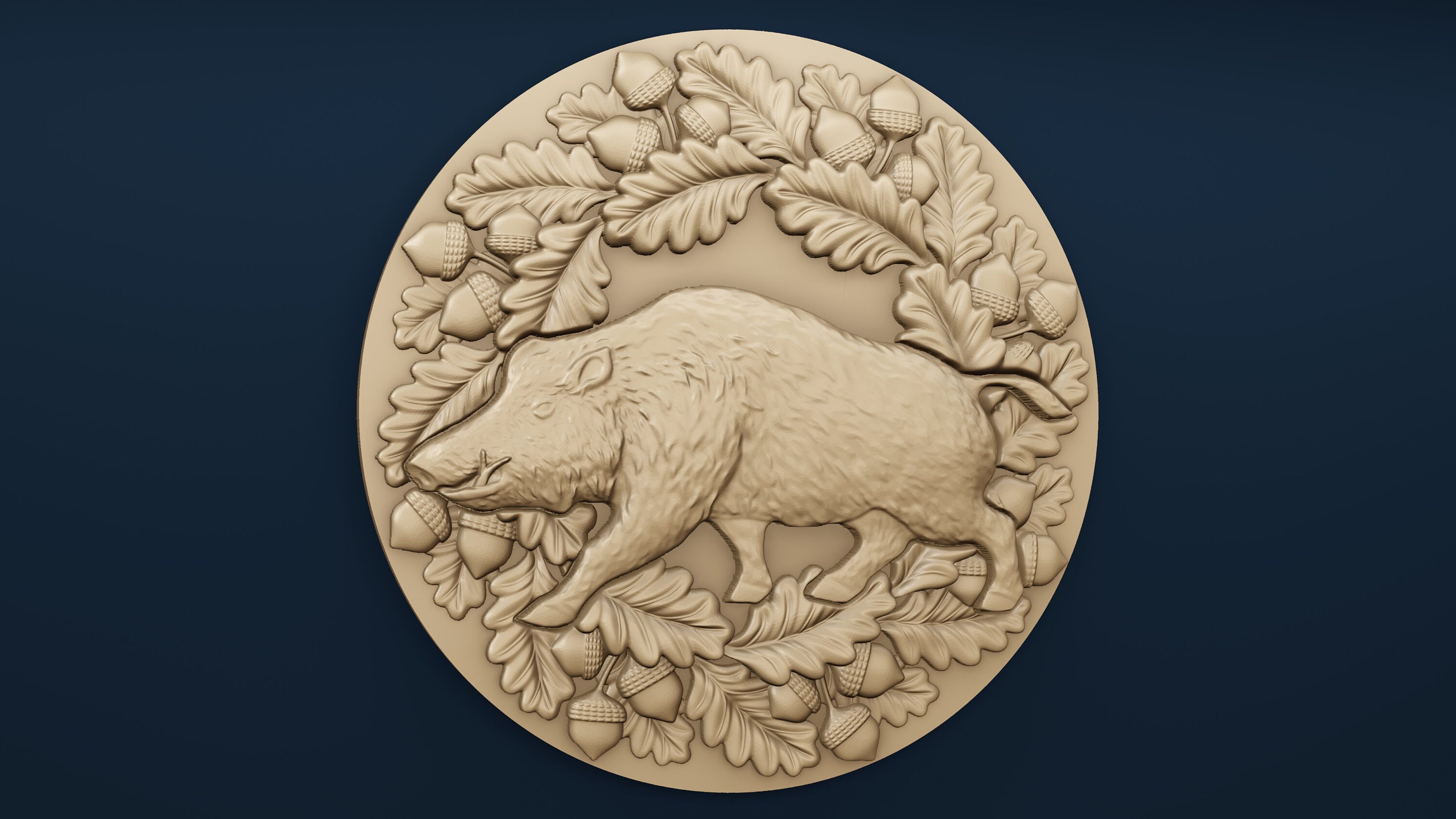 Boar STL File for CNC Wood Carving - Etsy