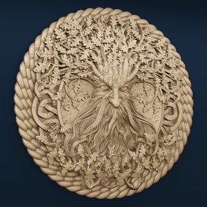 Forest Spirit - STL File for CNC Wood Carving - Etsy