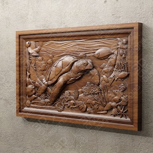 Sea Turtle - STL File for CNC Wood Carving - Etsy