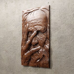 Old Man - STL File for CNC Wood Carving - Etsy
