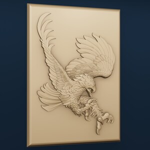 Eagle - STL File for CNC Wood Carving - Etsy