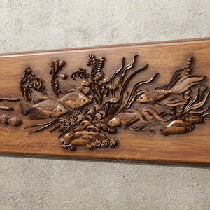 Underwater Fish - STL File for CNC Wood Carving - Etsy