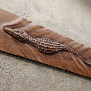 Crocodile - STL File for CNC Wood Carving - Etsy
