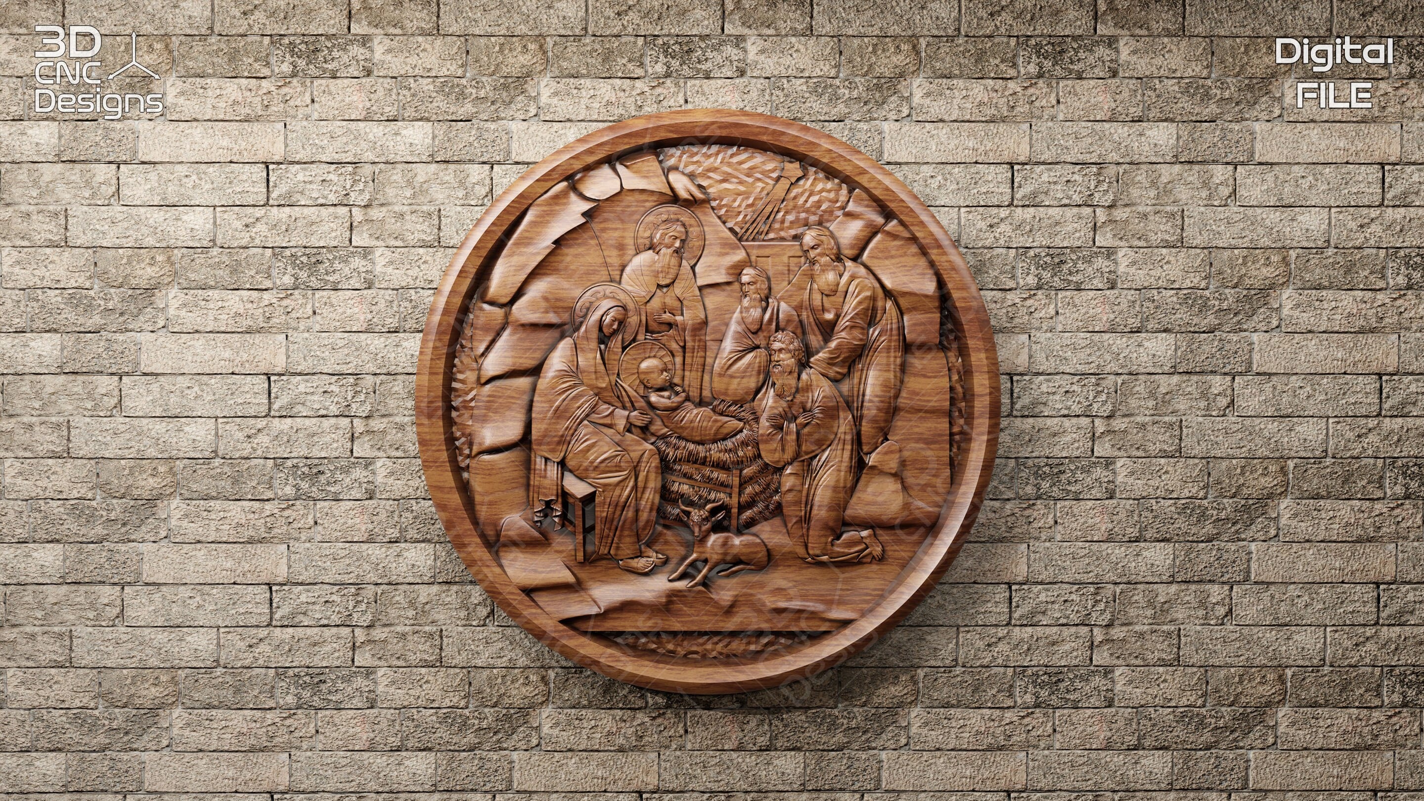 Nativity Scene - STL File for CNC Wood Carving - Etsy