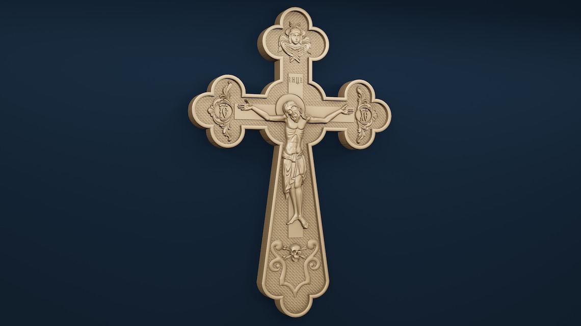 Jesus Cross STL File for CNC Wood Carving - Etsy