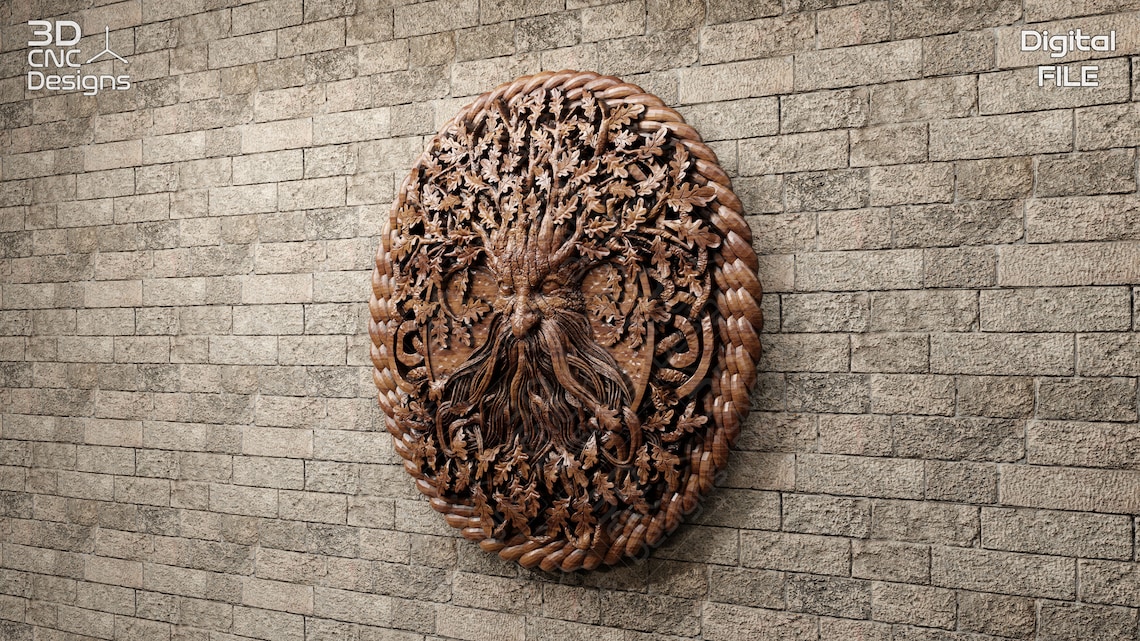 Forest Spirit - STL File for CNC Wood Carving - Etsy