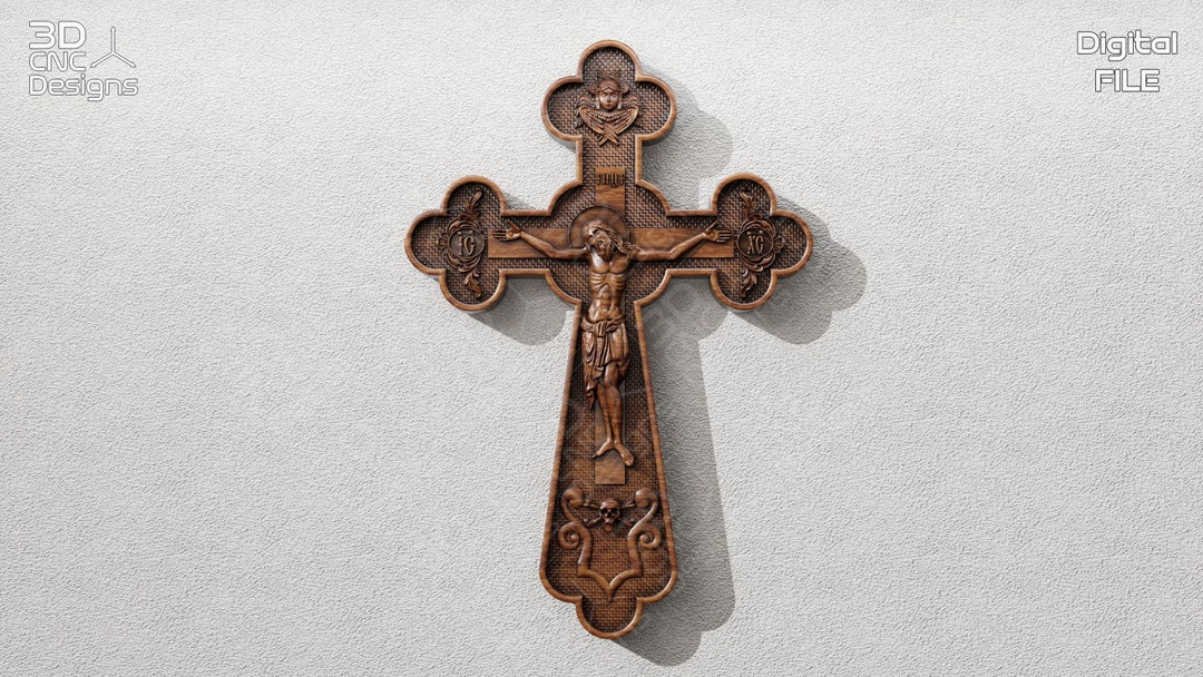 Jesus Cross - STL File for CNC Wood Carving - Etsy