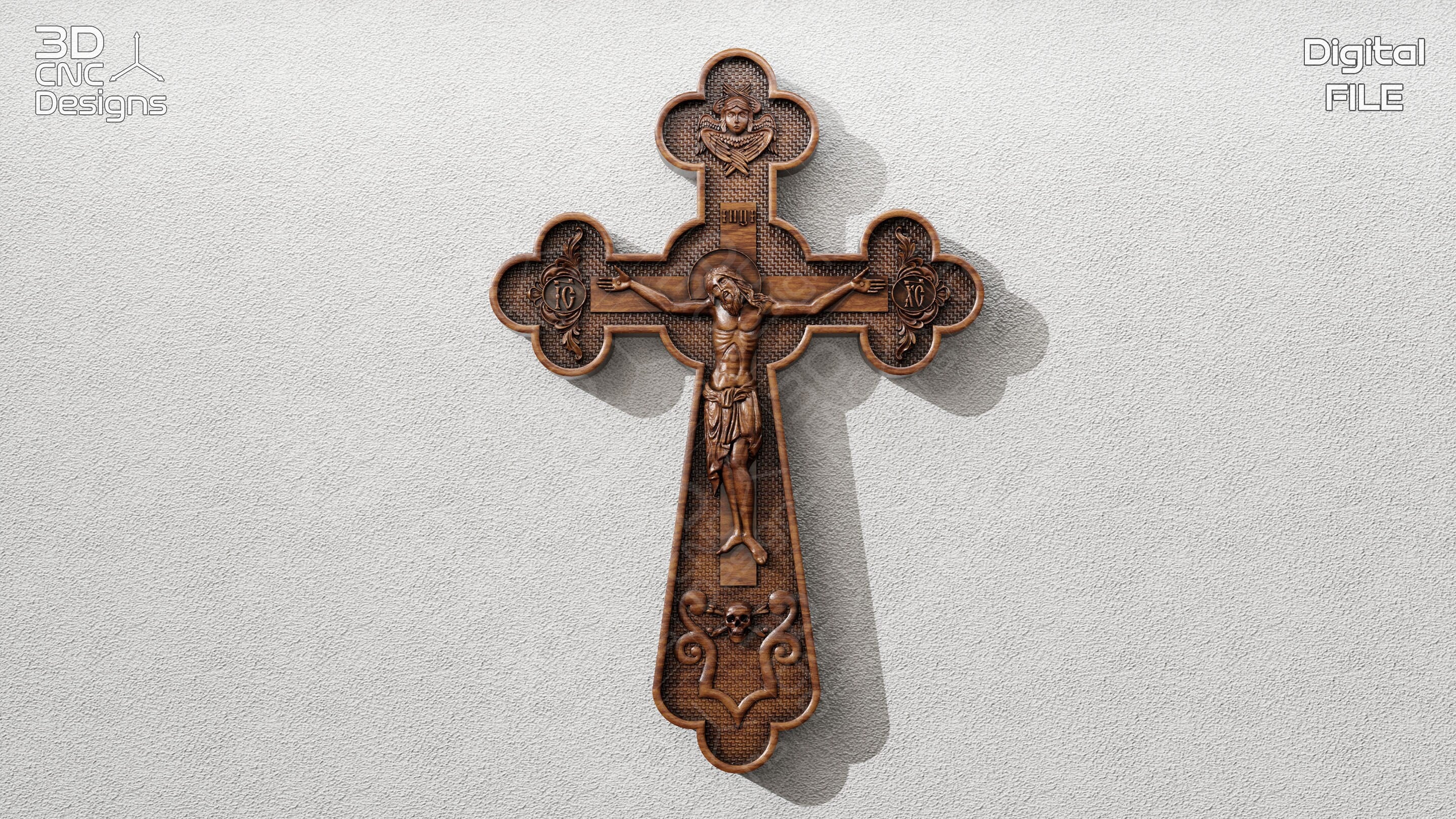 Jesus Cross STL File for CNC Wood Carving - Etsy