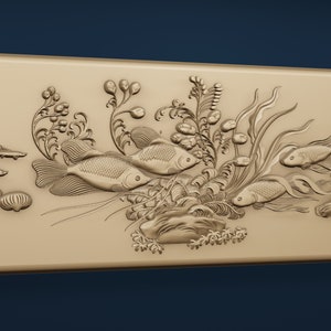 Underwater Fish - STL File for CNC Wood Carving - Etsy