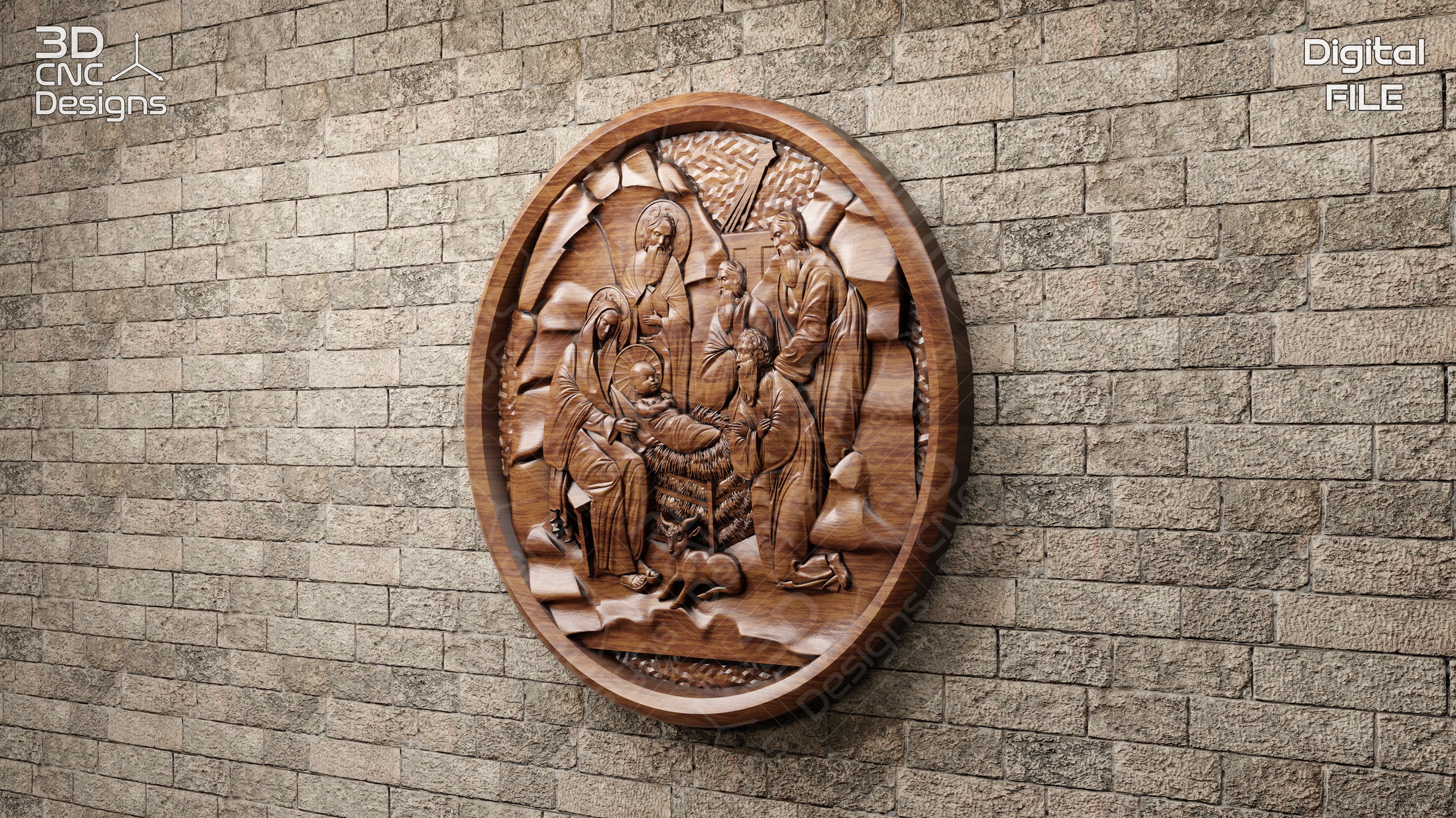 Nativity Scene - STL File for CNC Wood Carving - Etsy