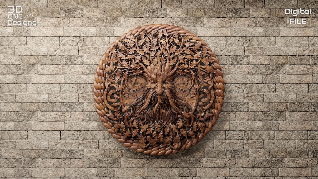 Forest Spirit - STL File for CNC Wood Carving - Etsy