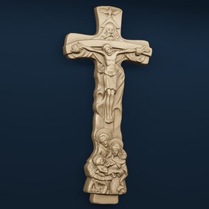 Jesus Cross V2 - STL File for CNC Wood Carving - Etsy