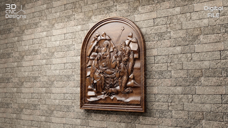 Nativity Scene V2 STL File for CNC Wood Carving - Etsy