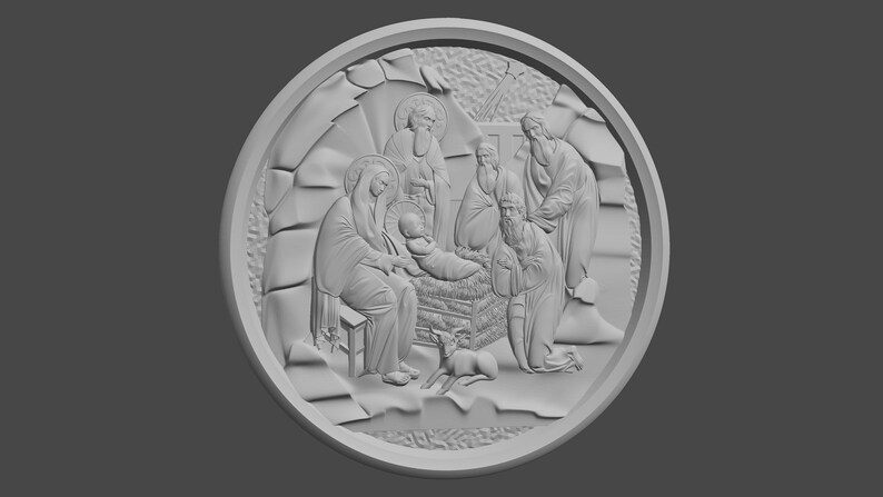 Nativity Scene STL File for CNC Wood Carving - Etsy