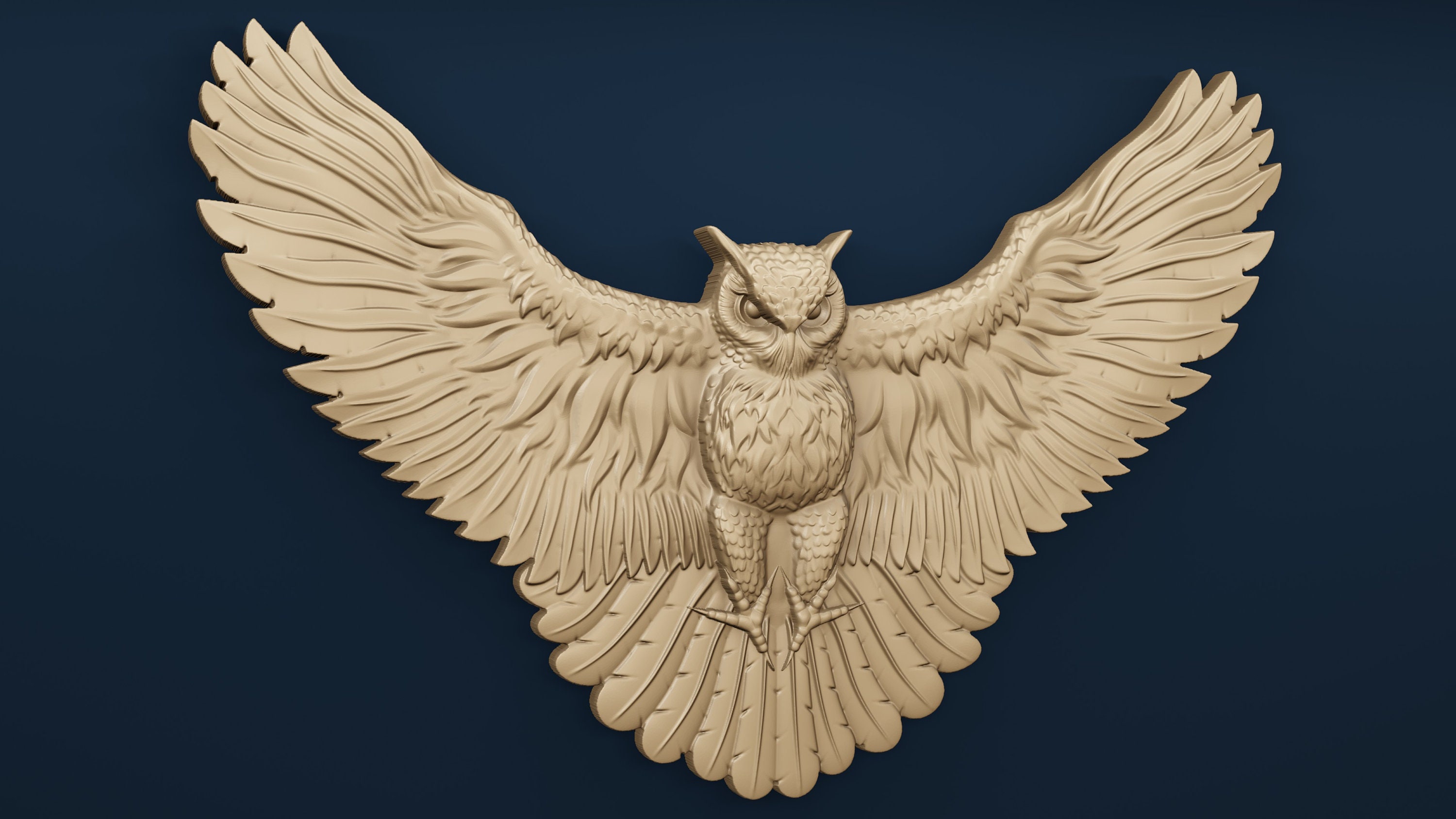 Owl V2 STL File for CNC Wood Carving - Etsy