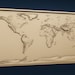 Topographic World Map STL File for CNC Wood Carving - Etsy