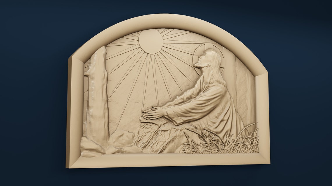 Jesus Christ STL File for CNC Wood Carving - Etsy