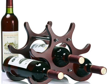 Laser Cut Wooden Wine Rack CNC Router Template DWG File Laser Cut File ...