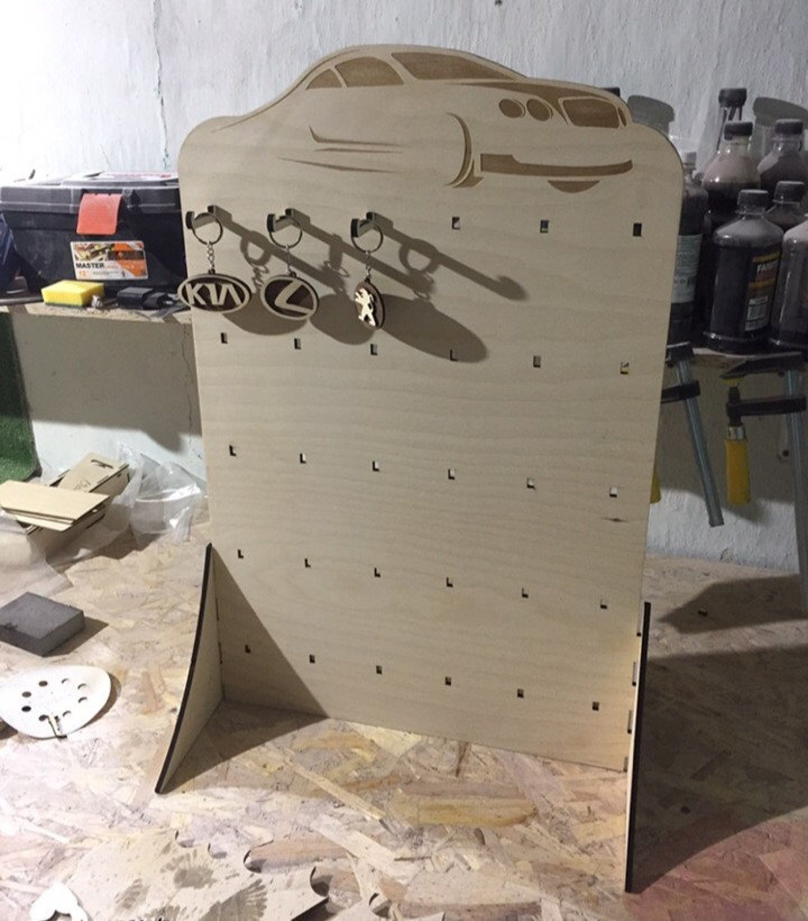 Laser Cut Wood Car Keychains CDR File 3 Files Laser Cut CNC Router ...