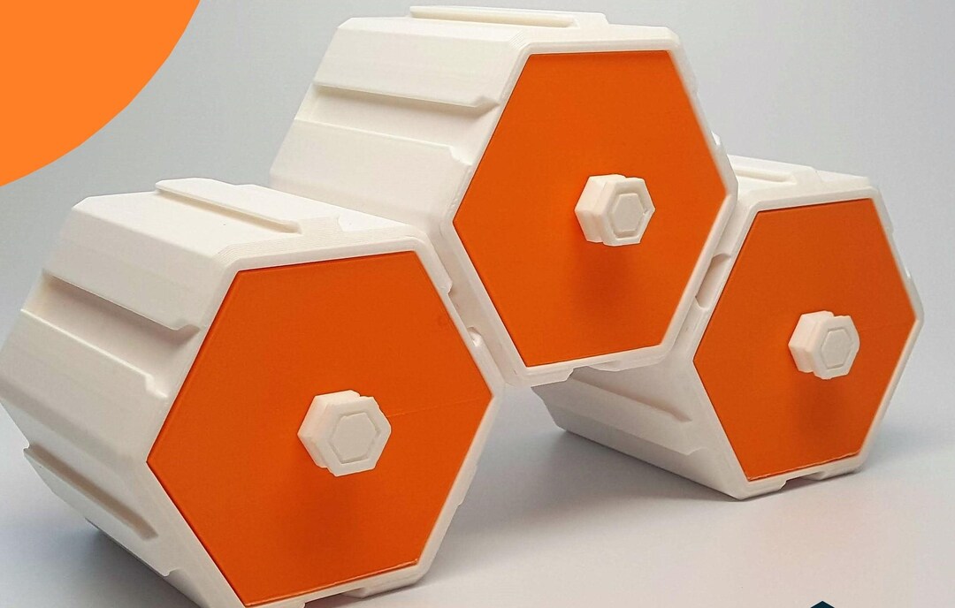 3D STL File for 3D Printer Customizable Drawer Box With Hexagonal ...