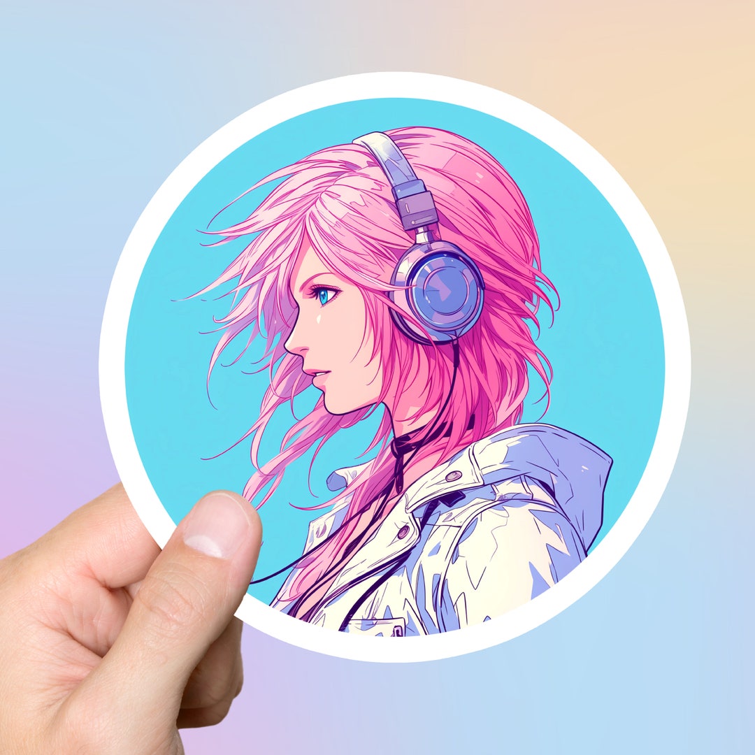 Lightning FF13 Lofi Sticker Final Fantasy 13 Claire Farron - Etsy