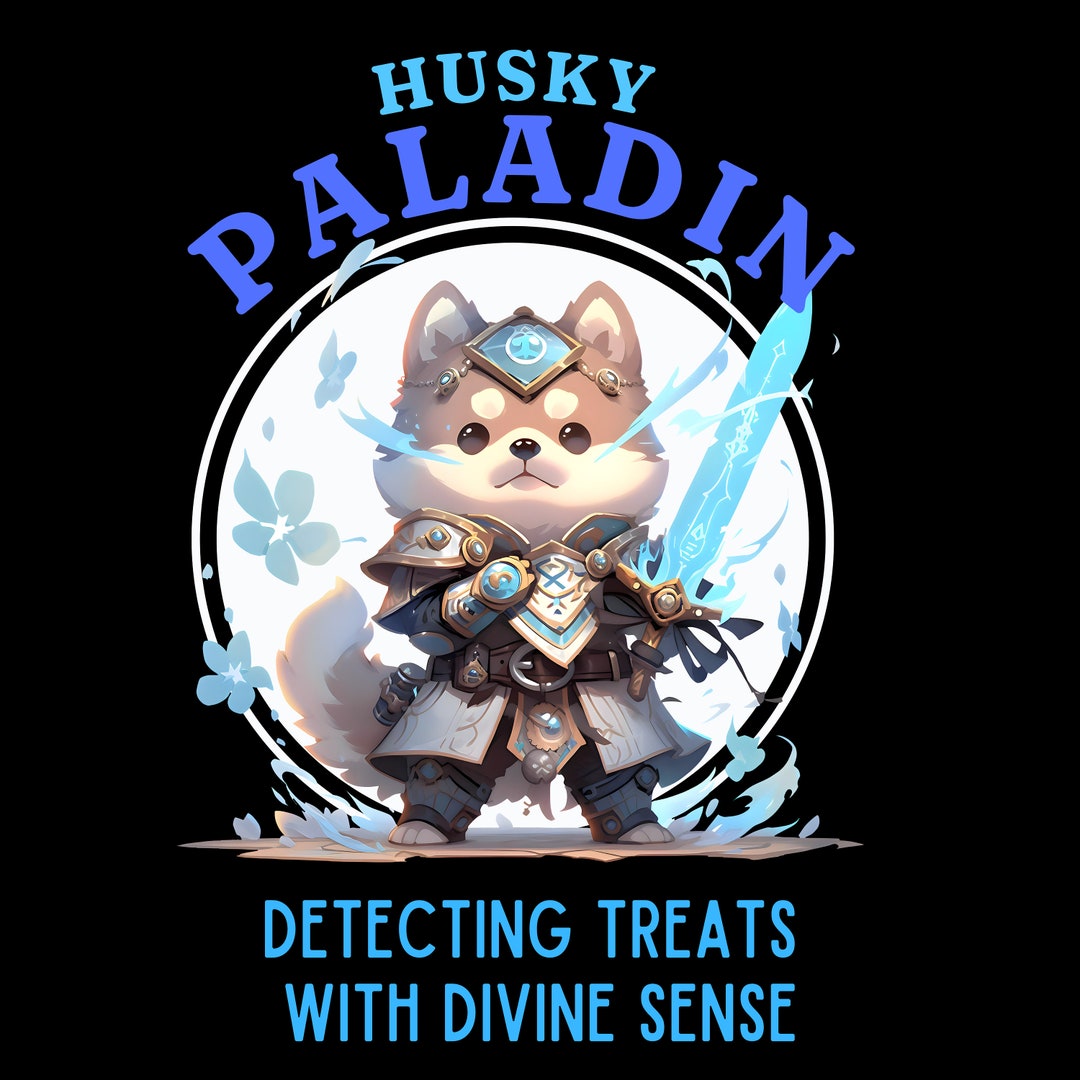 Husky DND Paladin T-shirt BG3 Dungeons and Dragons Gift Baldur's Gate 3 ...
