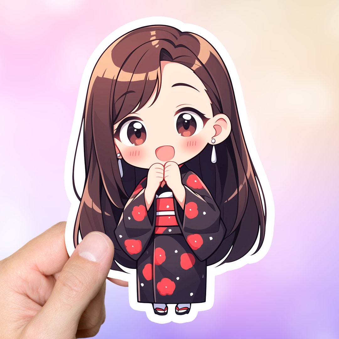 Kimono Tifa Sticker FF7 Kimono Final Fantasy 7 Aesthetic Art Halloween ...