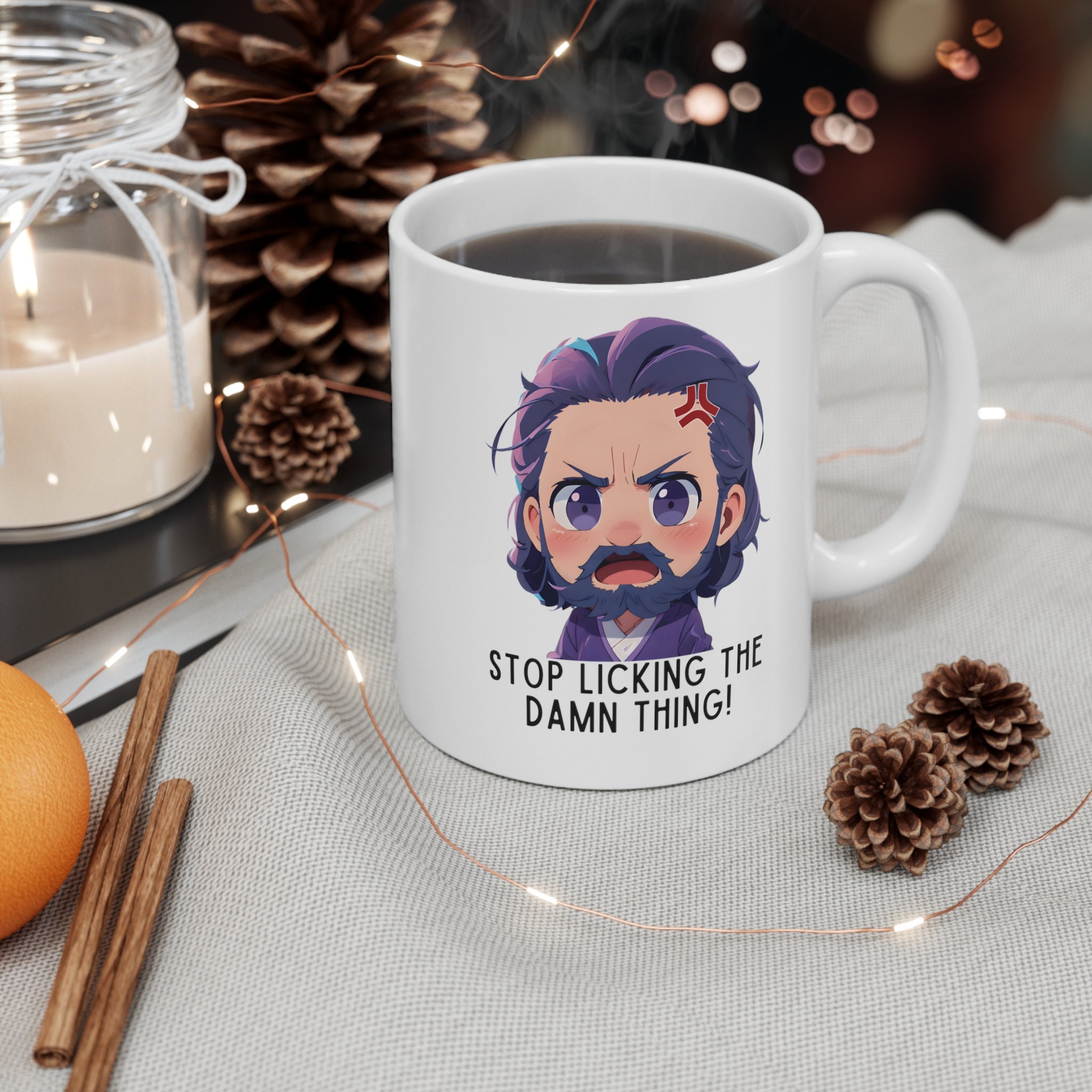 Gale of Waterdeep Funny Mug BG3 Stop Licking the Damn Thing Cute Spider ...